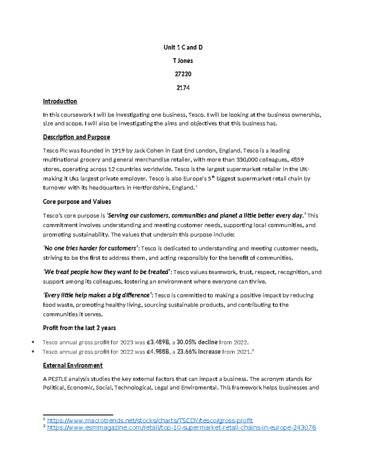 Unit 1 C and D - business - Unit 1 C and D T Jones 27220 2174 ...