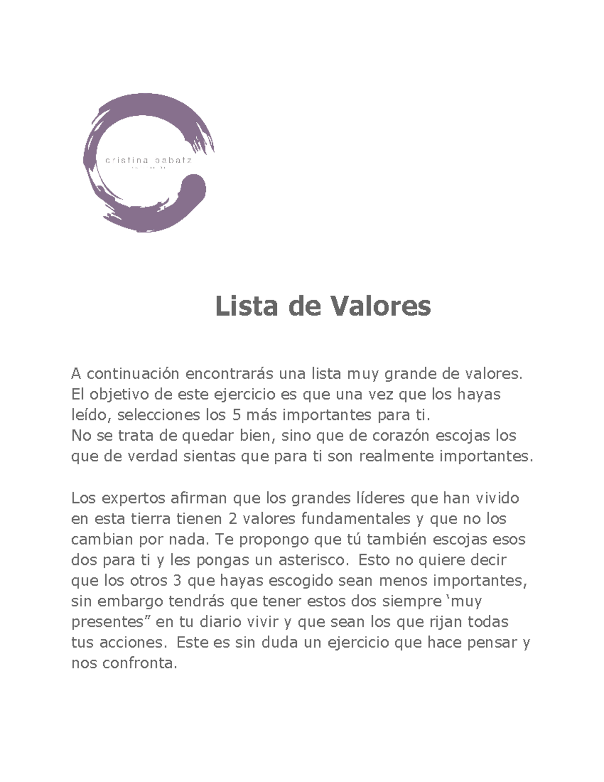 Lista de Valores - fsfsef - Lista de Valores A continuación encontrarás ...