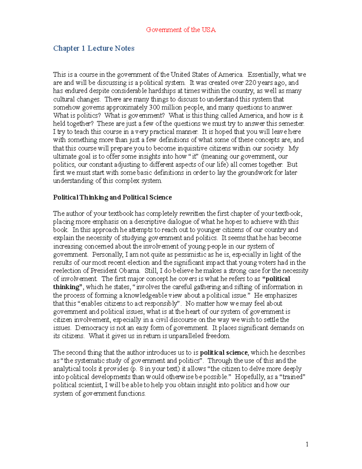 Government of the USA - american history - Government of the USA ...