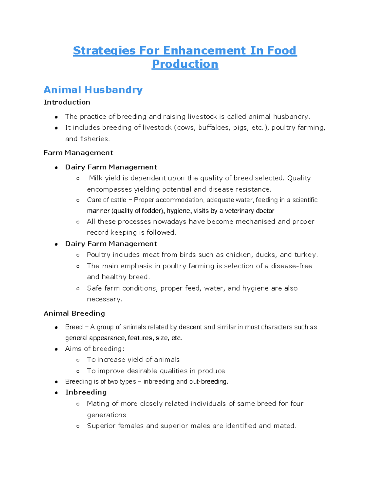 Strategies FOR Enhancement IN FOOD Production - Strategies For ...