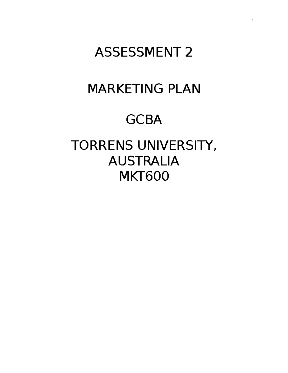Assessment 2 MKT600 - MARKETING PLAN USING REDBULL AS CASE STUDY ...