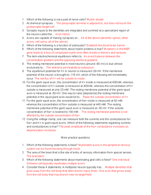 Neuroscience Written Assignment #2 - Catherine Maynigo Neuroscience ...