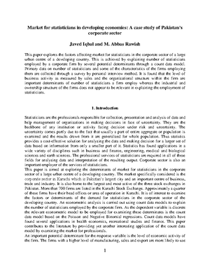 Lec3 - Statistics is the branch of mathematics that deals with the ...