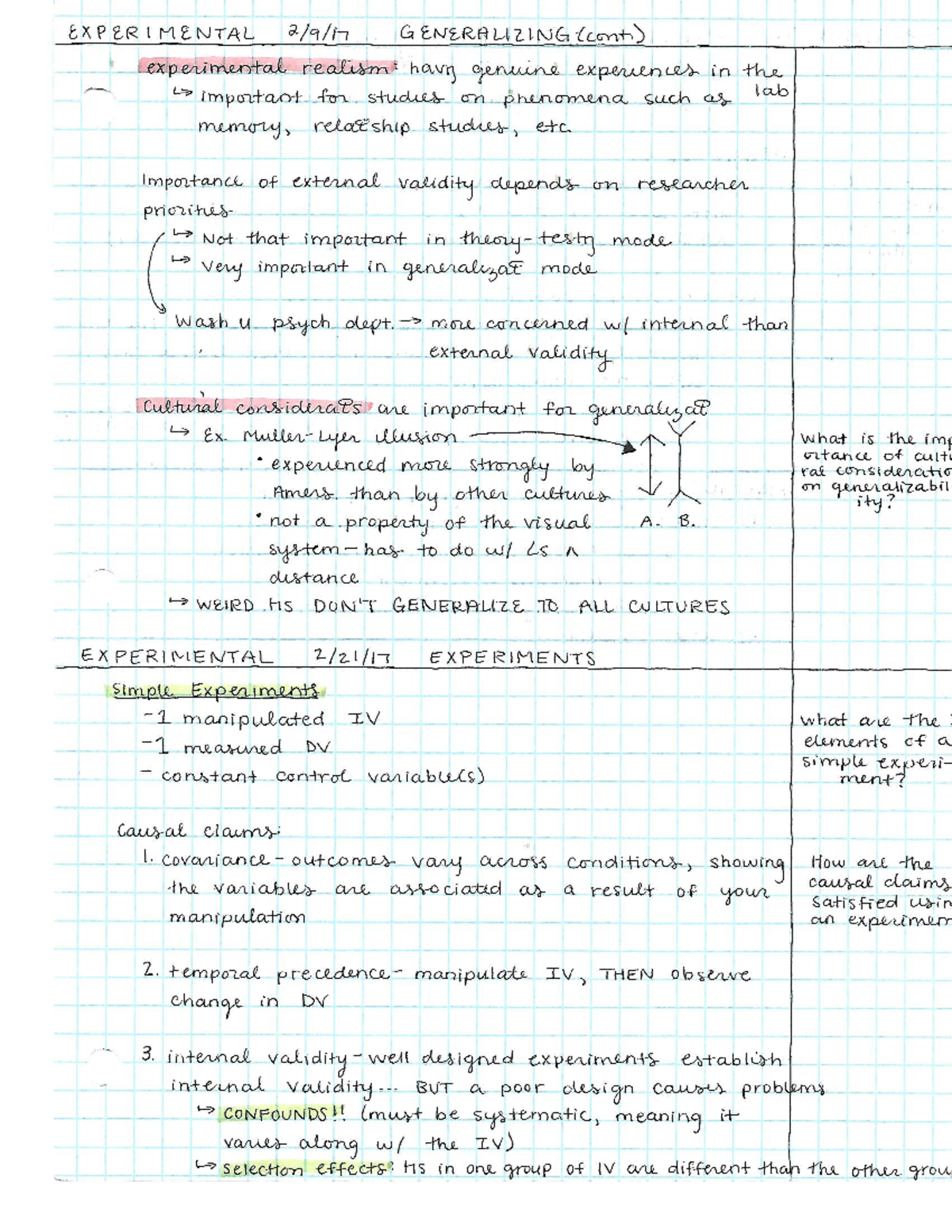 Experimental notes 2-21-17 - L33 301 - Studocu