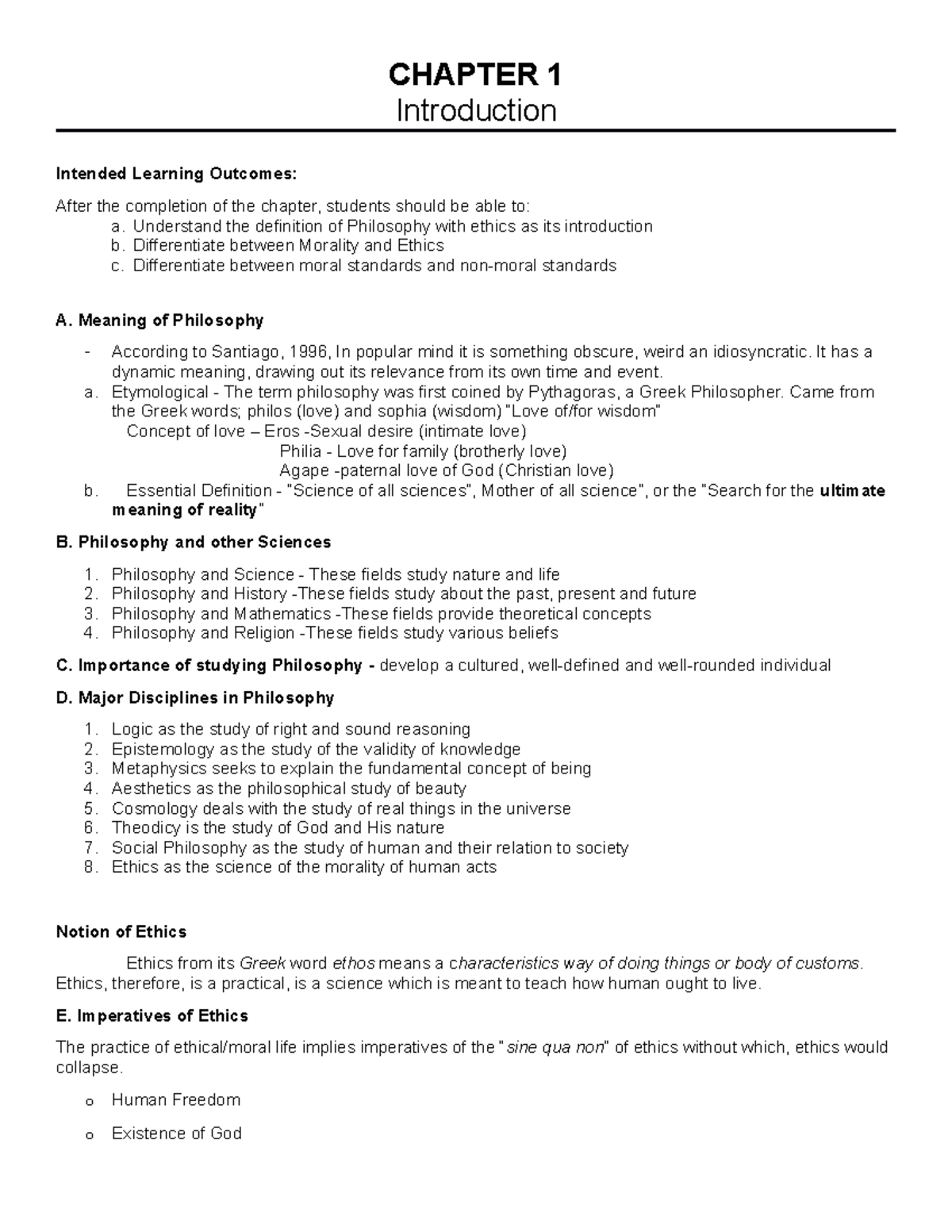 Chapter-1 - chspt 1 - CHAPTER 1 Introduction Intended Learning Outcomes ...