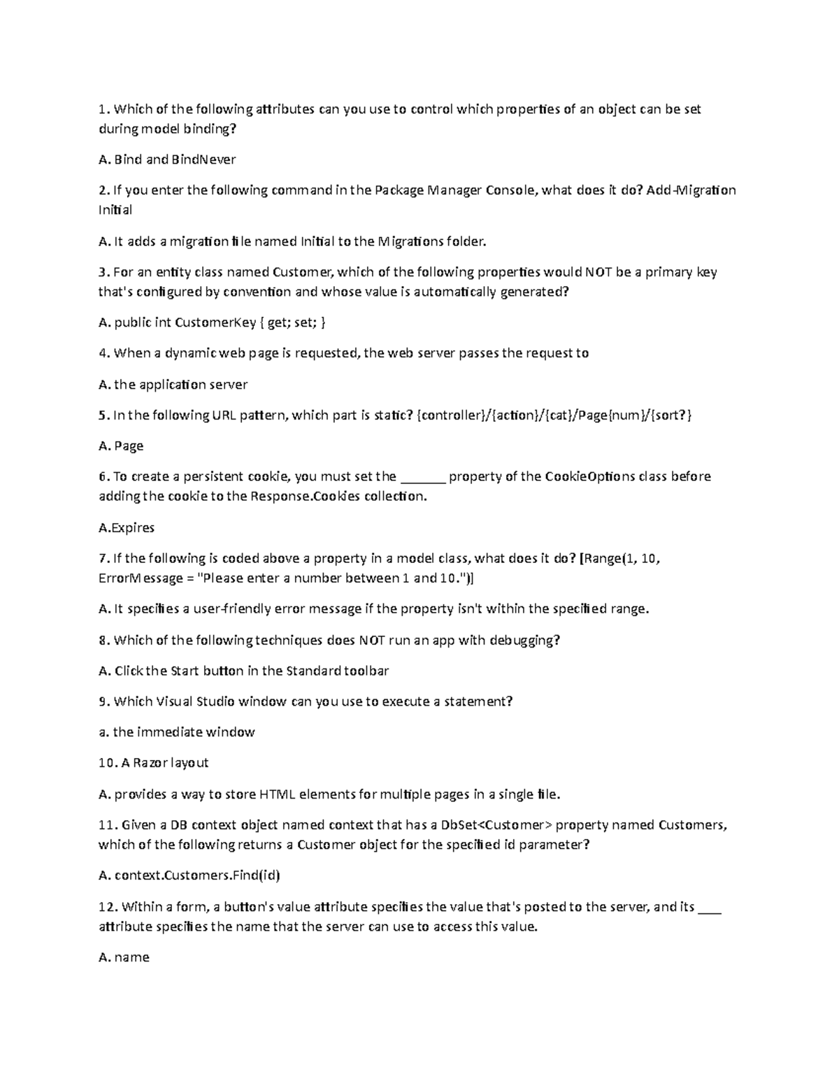 1 - dsf - Which of the following attributes can you use to control ...