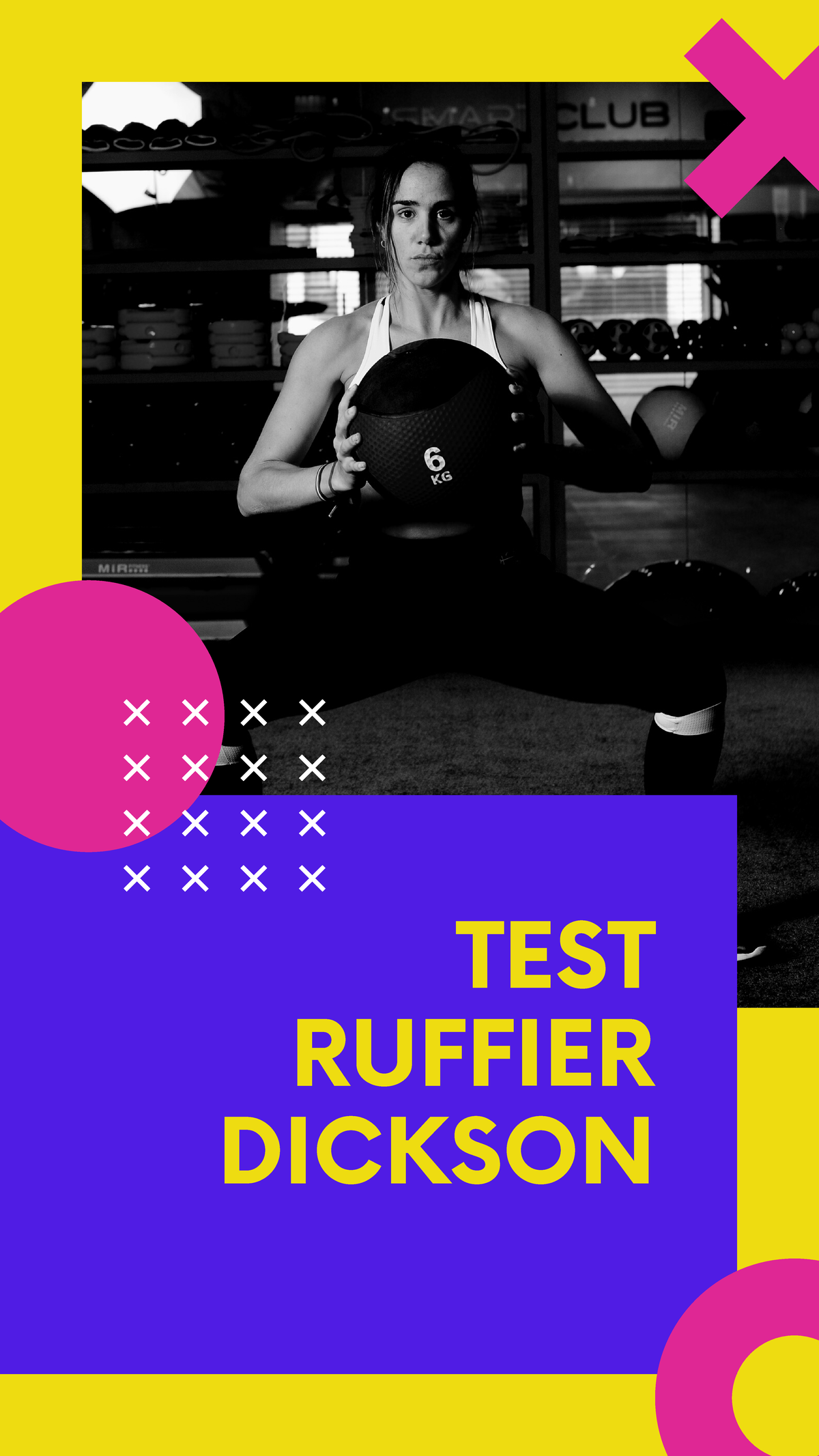 Pink, Blue and Yellow Squats Fitness Collection You Tube Story ...