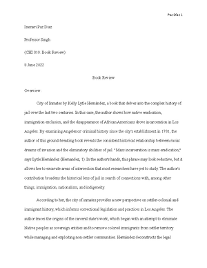 CHI10 Final - Isamari Paz Diaz CHI 10: Final June 2, 2022 1. Chicanas ...