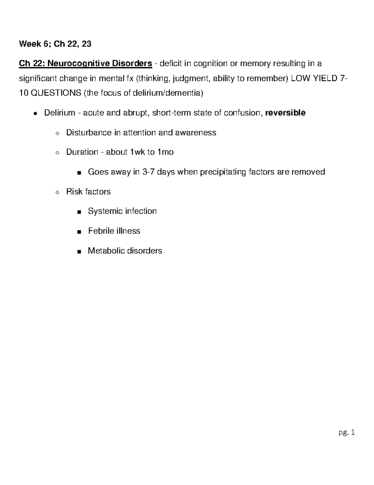 Week 6; Ch 22, 23 - Week 6; Ch 22, 23 - Week 6; Ch 22, 23 Ch 22 ...
