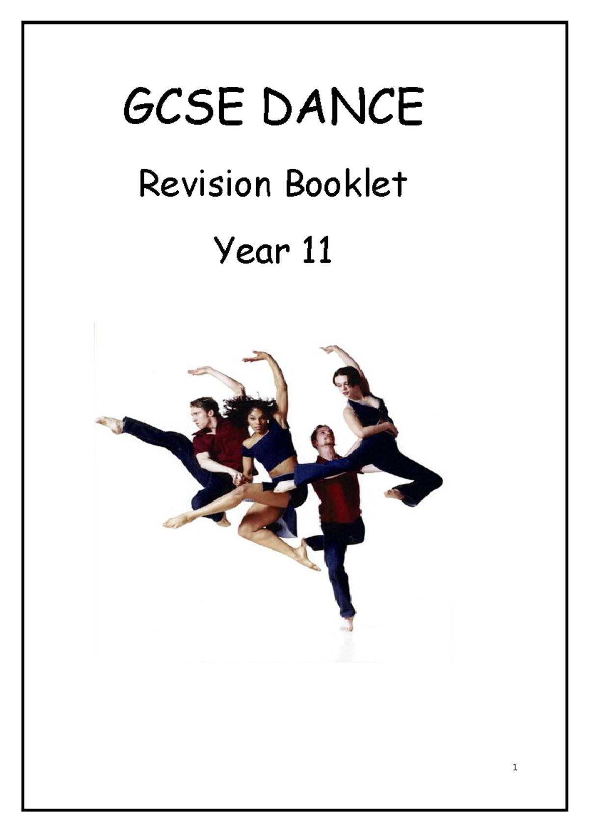 0A5B331709217536 B205AB9E2C6175EA 2 - GCSE DANCE Revision Booklet Year ...