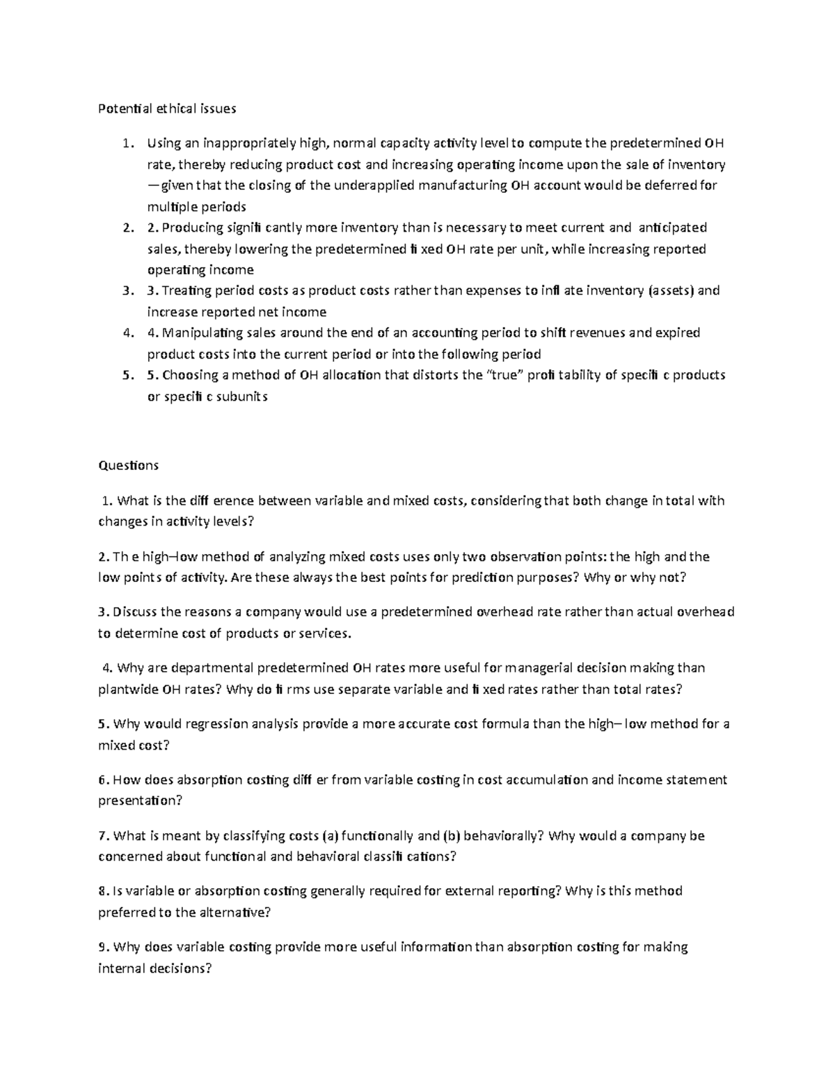 Potential ethical issues - Potential ethical issues Using an ...