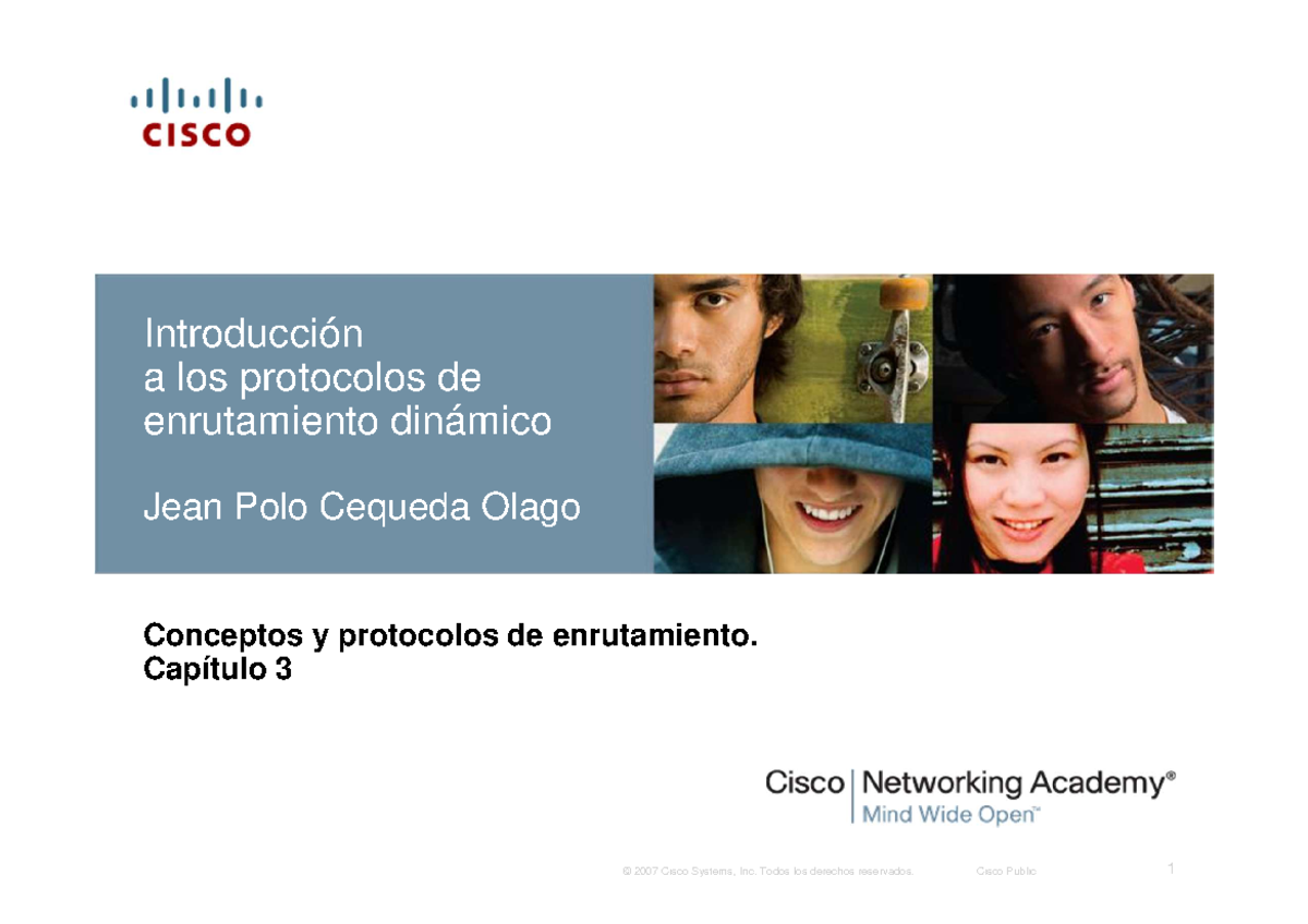 Capitulo 3 - Conceptos y protocolos de enrutamiento. - Introducción a los protocolos de ...