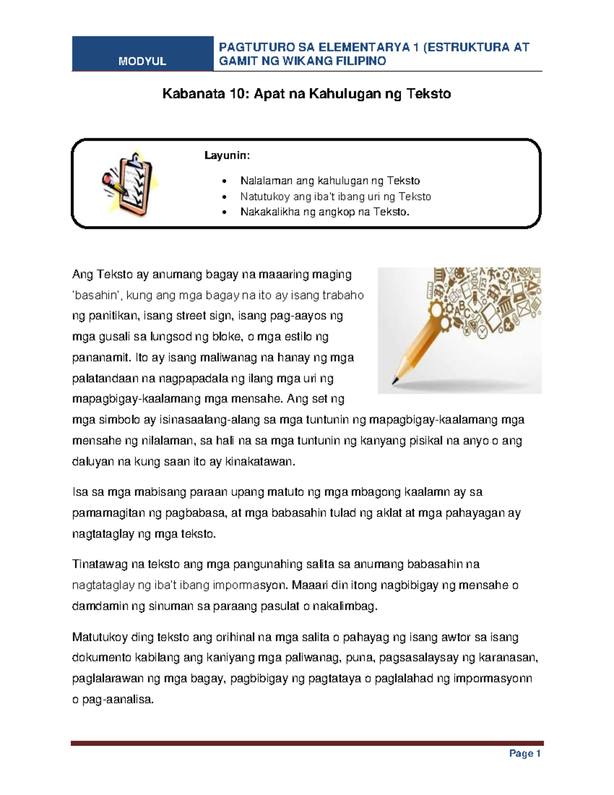 Profee 02- Chapter 10 - MODYUL GAMIT NG WIKANG FILIPINO Kabanata 10 ...