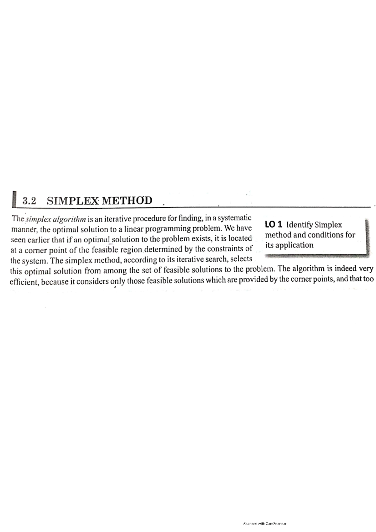 Simplex method - Operation Research - BBA - Studocu