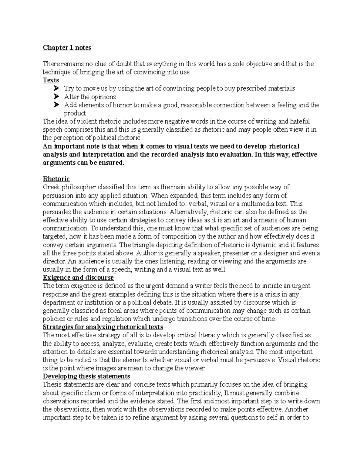 Chapter 1 and 2 notes - Complete guide on ch 1 and 2 - Chapter 1 notes ...
