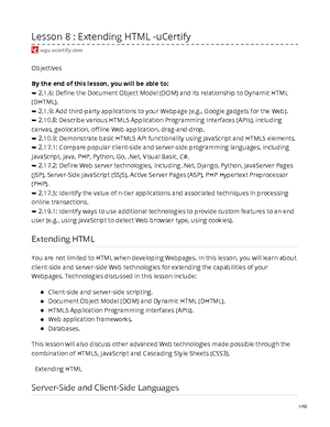 Lesson 9 GUI HTML Editors and Mobile Websites - GUI HTML Editors and ...