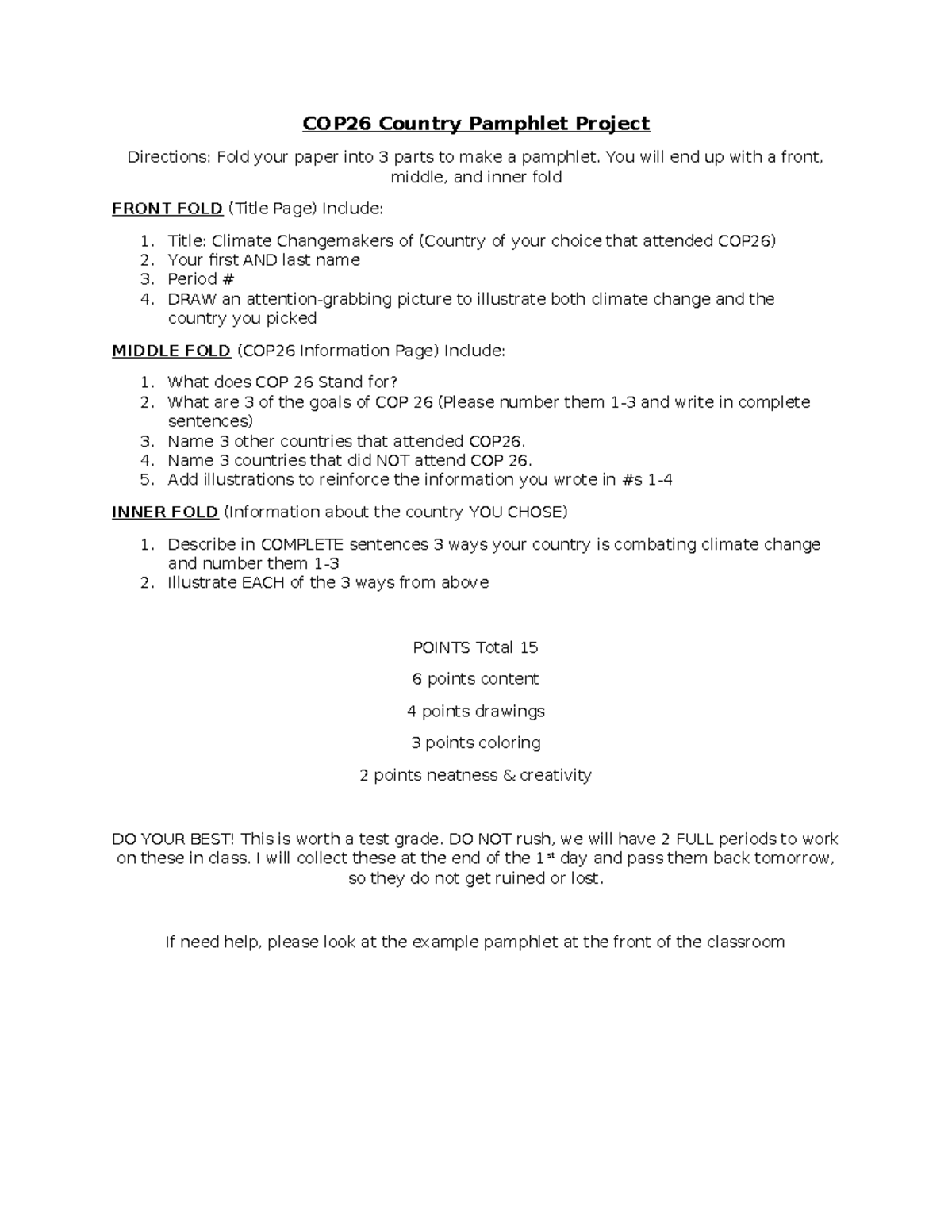 COP26 Country Pamphlet Project - COP26 Country Pamphlet Project ...