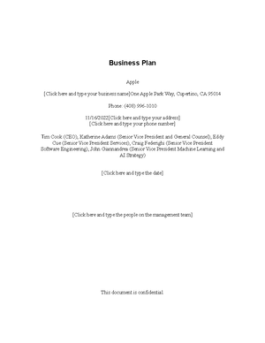 Business Plan Apple - Studocu