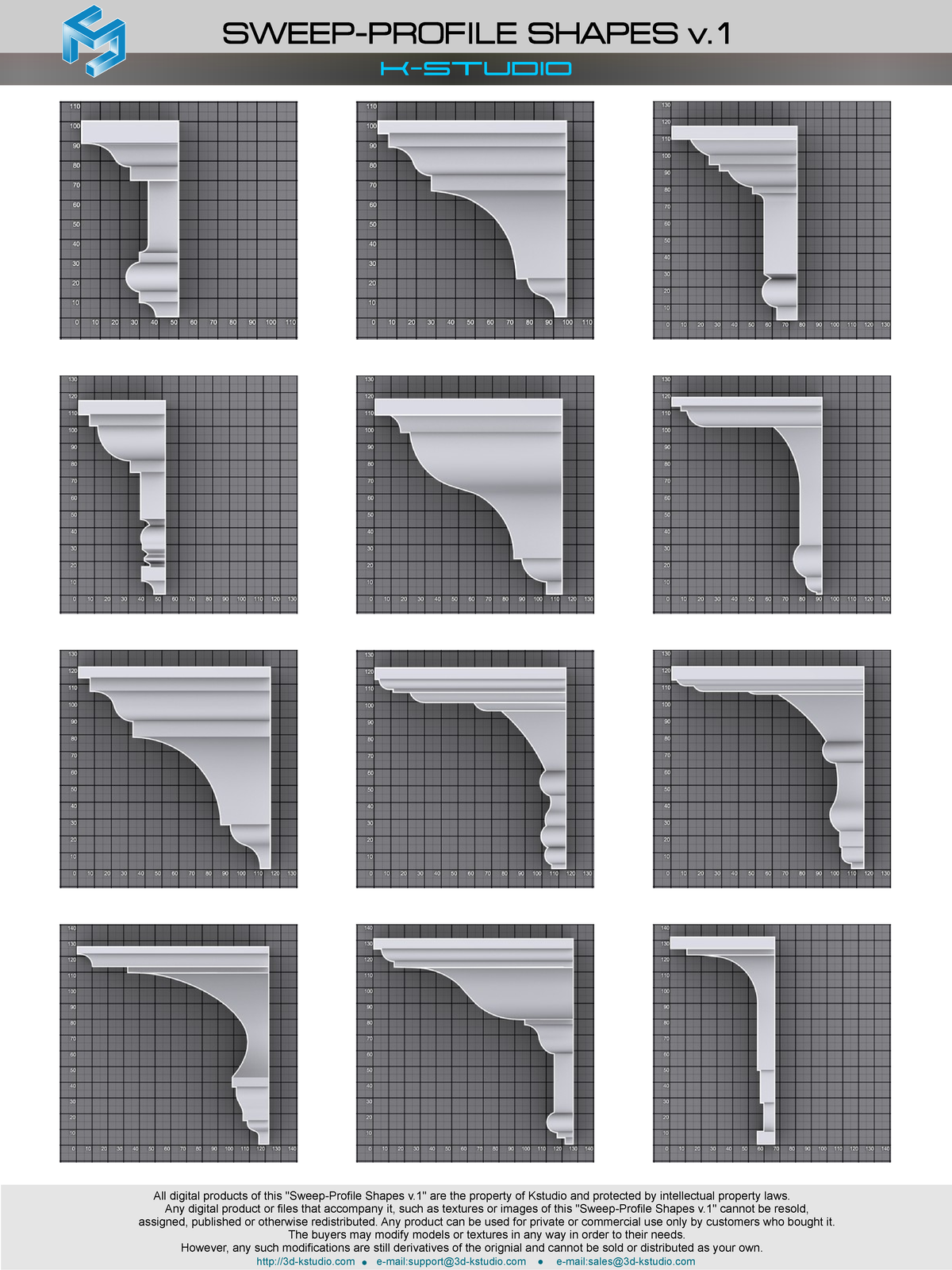 Kstudio-Sweep-Profile Shapes vol - All digital products of this "Sweep ...