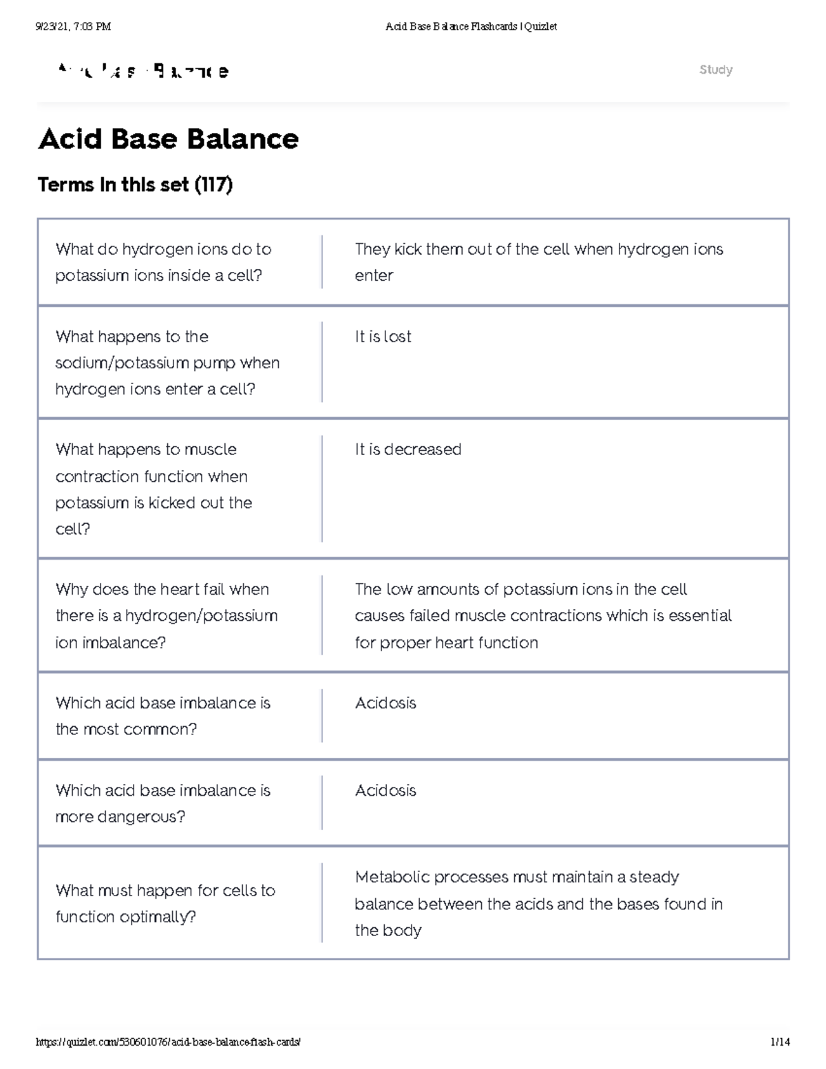 Acid Base Balance Flashcards Quizlet - Acid Base Balance Terms in this ...