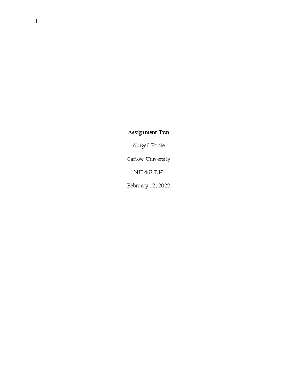 Assignment #2 - systematic ethical dilemmas - Assignment Two Abigail ...