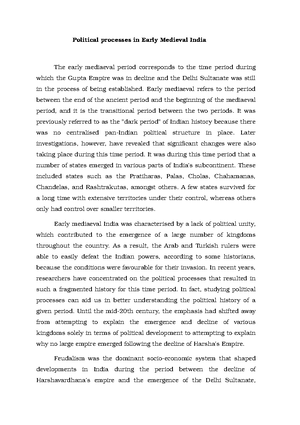 Polity and Political Structures in Early Medieval India - Polity and ...