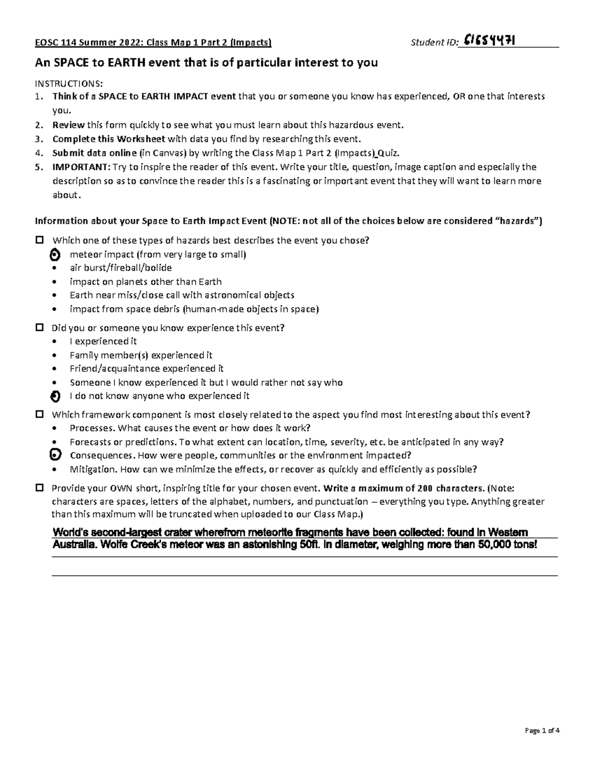 EOSC114 Class Map1 Part 2-Summer 2022 - EOSC 114 Summer 2022: Class Map ...