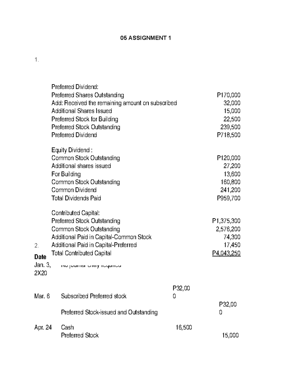 IA 05ASS1 - Assignment - Accountancy - Studocu