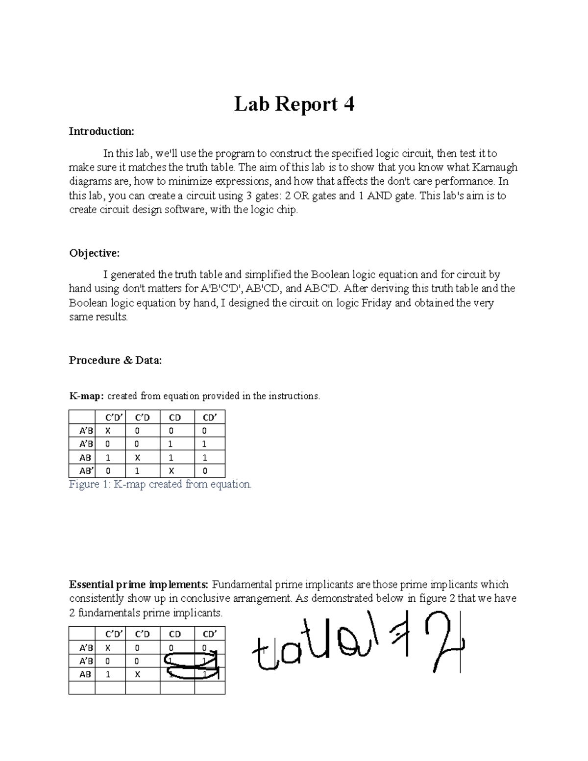 CSCI 220 Lab 4 - lab - Lab Report 4 Introduction: In this lab, we'll use the program to ...