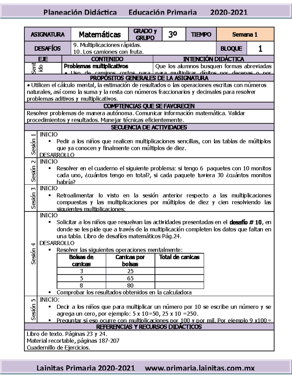 Octubre - 3er Grado Matemáticas (2020-2021) - ASIGNATURA Matemáticas ...