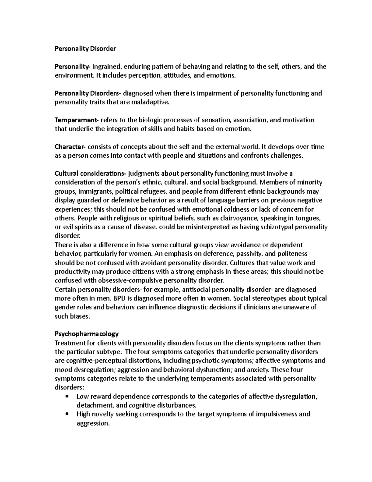 Personality disorders - Personality Disorder Personality- ingrained ...