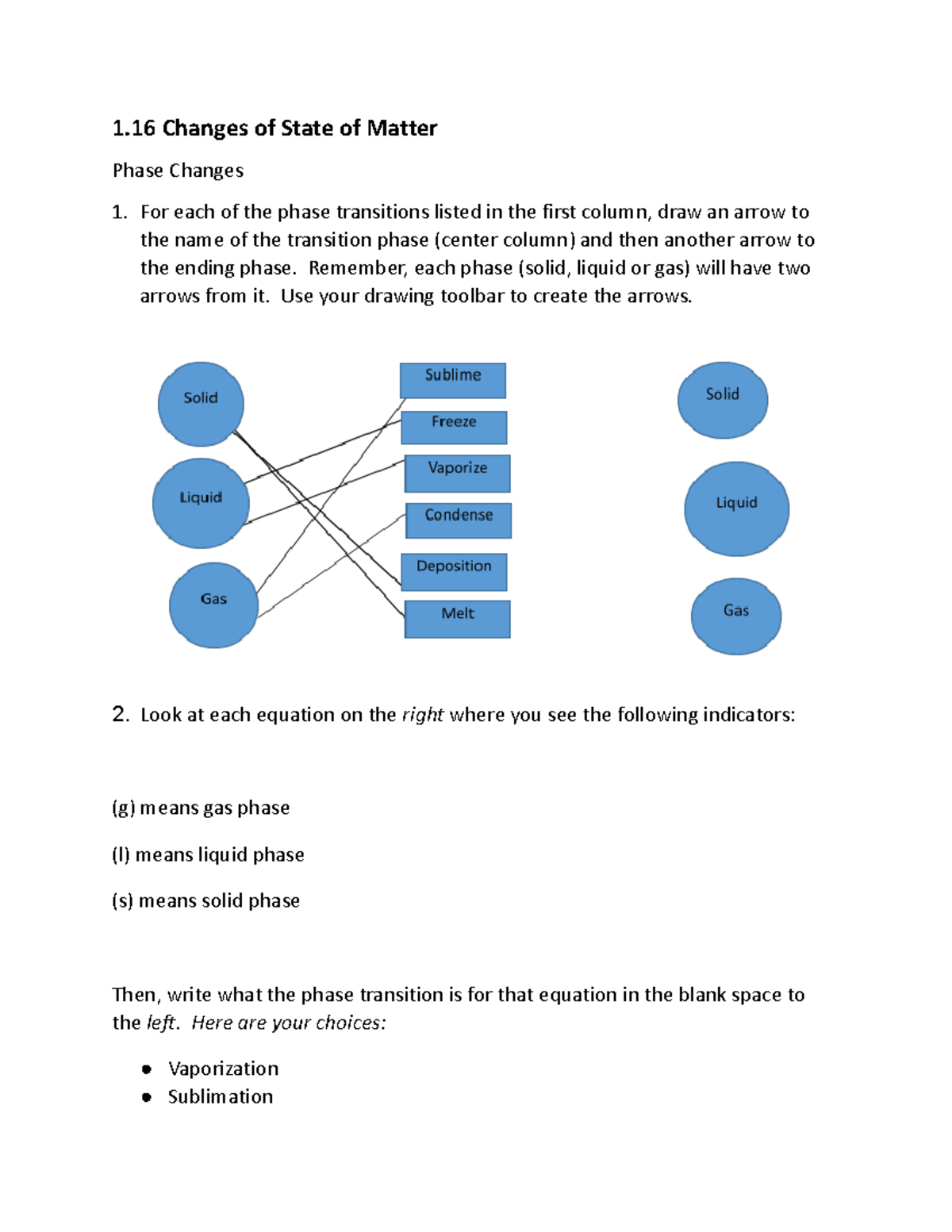 Copy of 1.16 Changes in States of Matter - 1 Changes of State of Matter ...