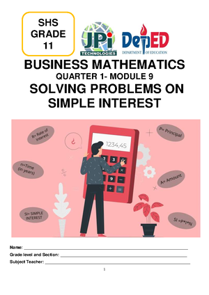 Lesson 5 Business Math - BUSINESS MATHEMATICS QUARTER 1- MODULE 5 MARK ...