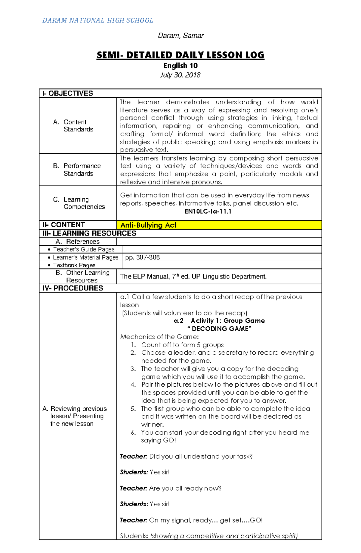 Cot-first-quarter-in-english-10 compress - DARAM NATIONAL HIGH SCHOOL ...