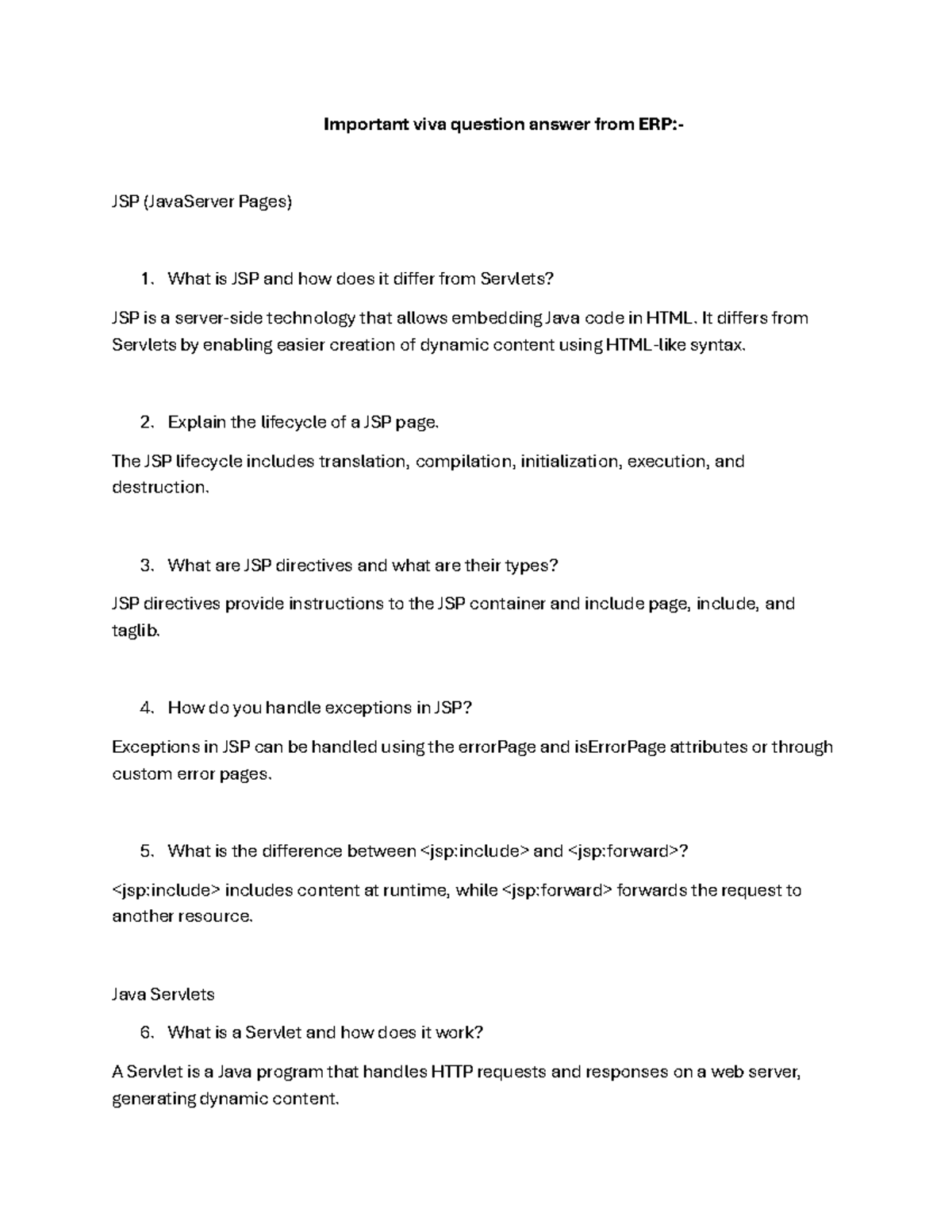Erp important questions for viva - Important viva question answer from ...