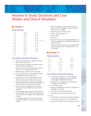 Lesson 5 Microscopic Examination of Urine - AUBF 311 I 2024 ANALYSIS OF ...