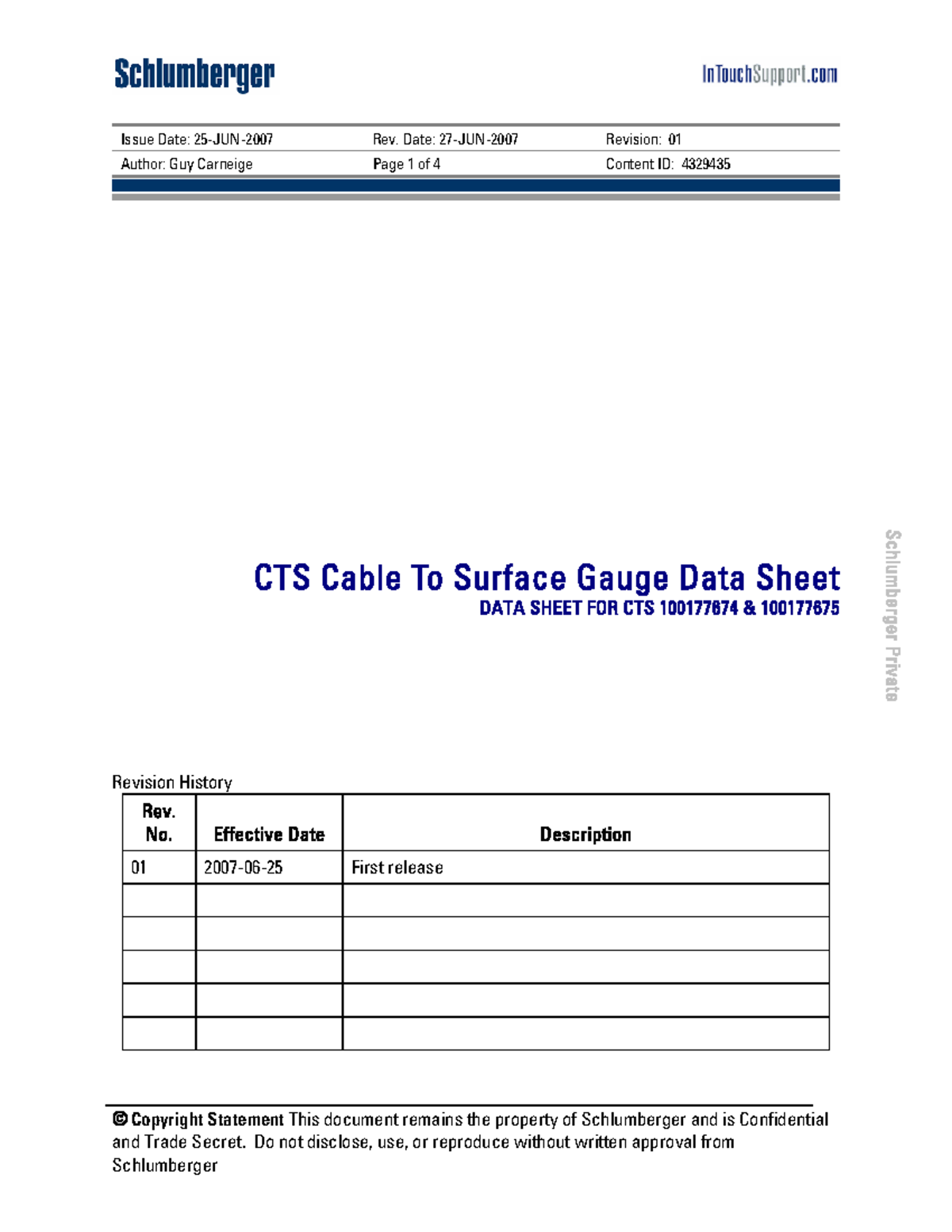 CTS Datasheet 4329435 01 - Issue Date: 25-JUN-2007 Rev. Date: 27-JUN ...