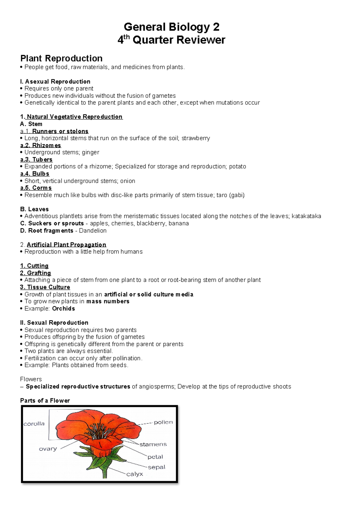 Bio 2 4th Quarter Reviewer - General Biology 2 4 th Quarter Reviewer ...