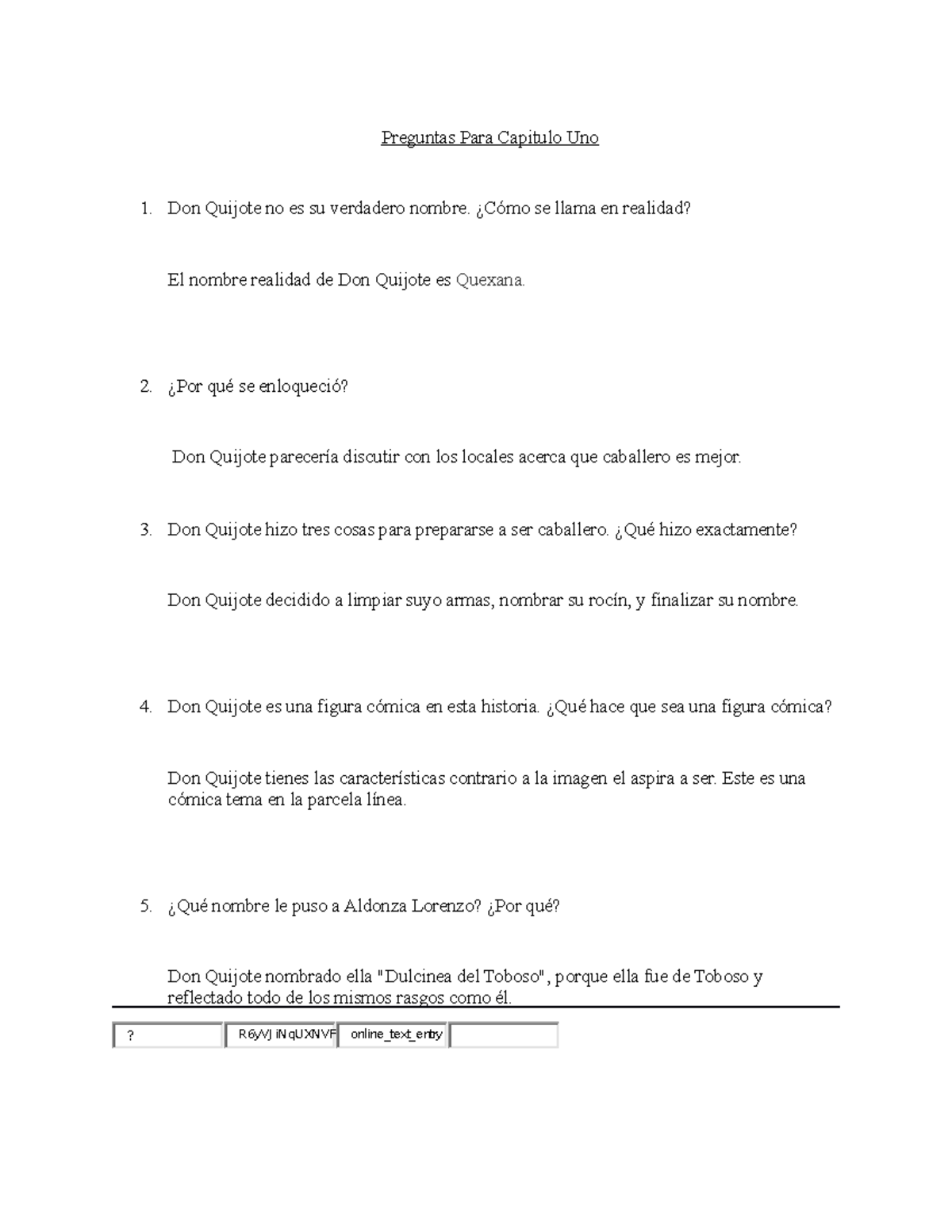 Preguntas - Questions to be translated with answers for Spanish ...