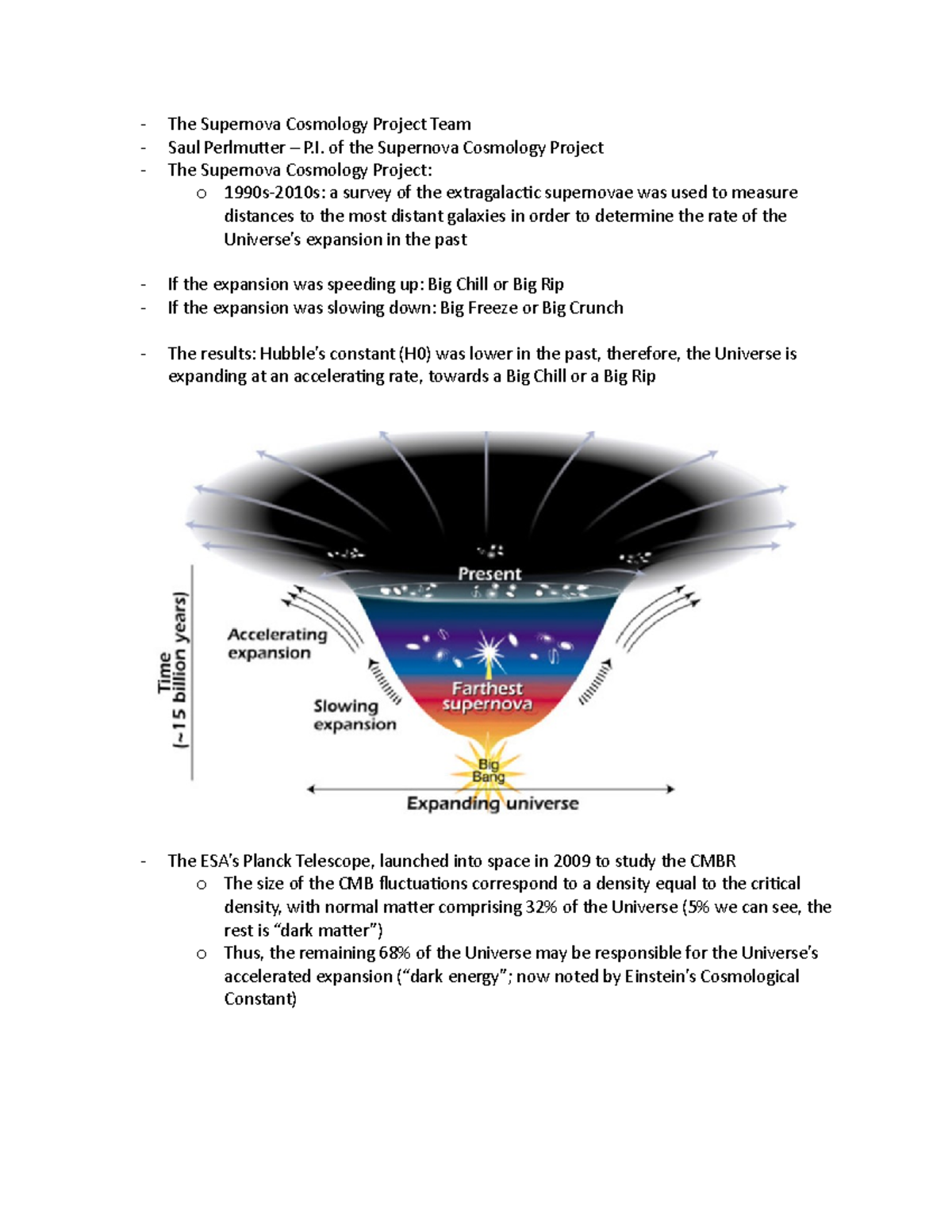 PART 12 - The Fate and Composition of the Universe - The Supernova ...