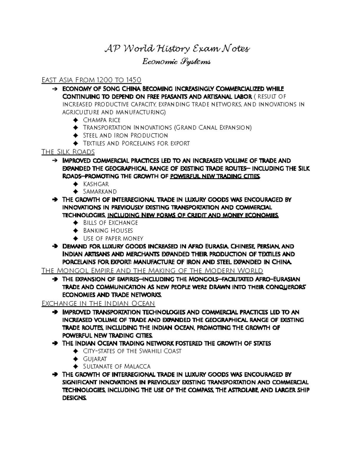 AP Exam Review Notes - 𝓐𝓟 𝓦𝓸𝓻𝓵𝓭 𝓗𝓲𝓼𝓽𝓸𝓻𝔂 𝓔𝔁𝓪𝓶 𝓝𝓸𝓽𝓮𝓼 𝐸𝒸𝑜𝓃𝑜𝓂𝒾𝒸 𝒮𝓎𝓈𝓉𝑒𝓂𝓈 ...