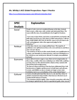 Paper I frederick douglass - Ms. Whitby’s AICE Global Perspectives ...