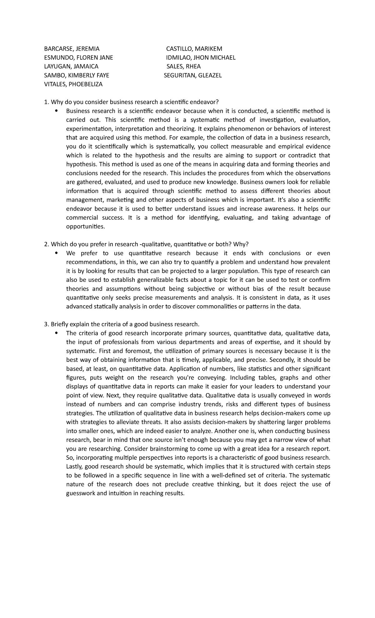 Barcarse - lecture - BARCARSE, JEREMIA CASTILLO, MARIKEM ESMUNDO ...