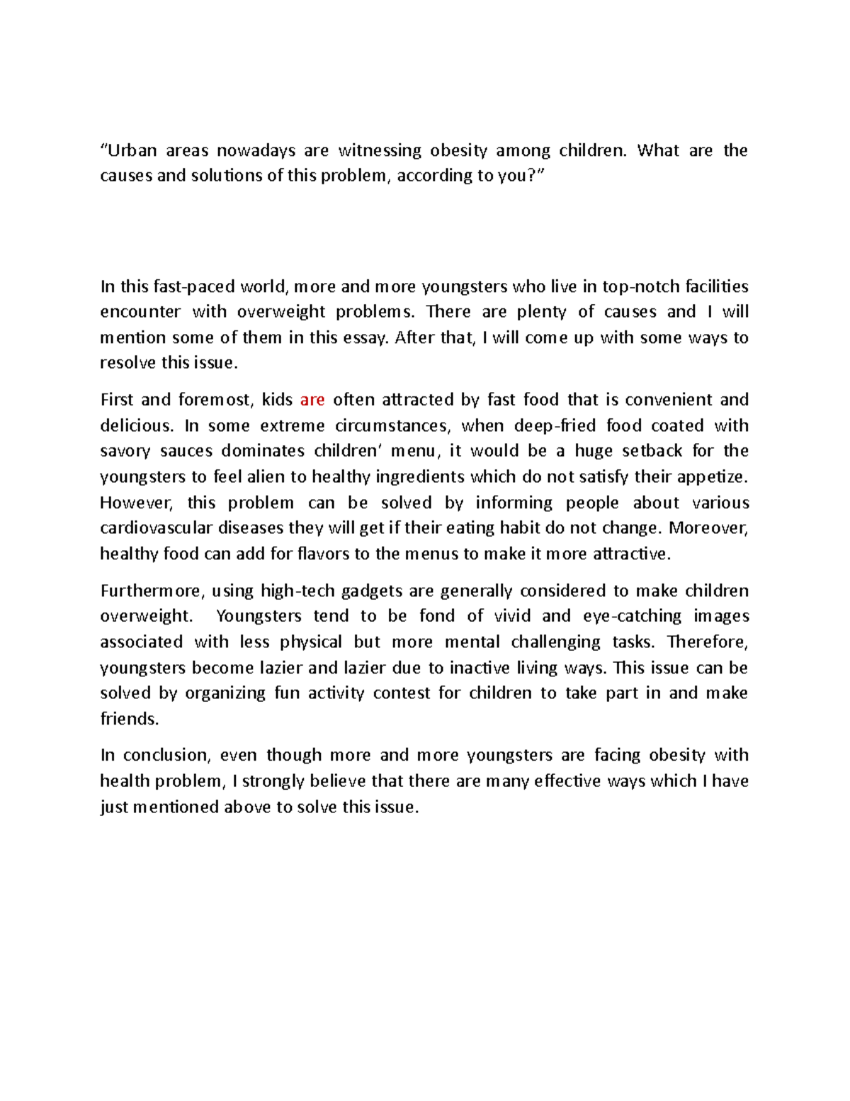 Sample Obesity - bsfbfsbsfbf - Management Accounting - Studocu