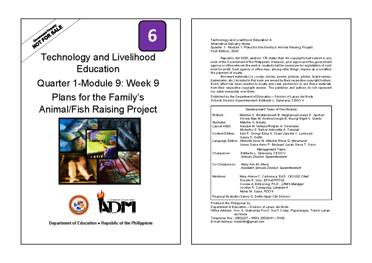 English 6 Self Learning Module 7 - Technology and Livelihood Education ...