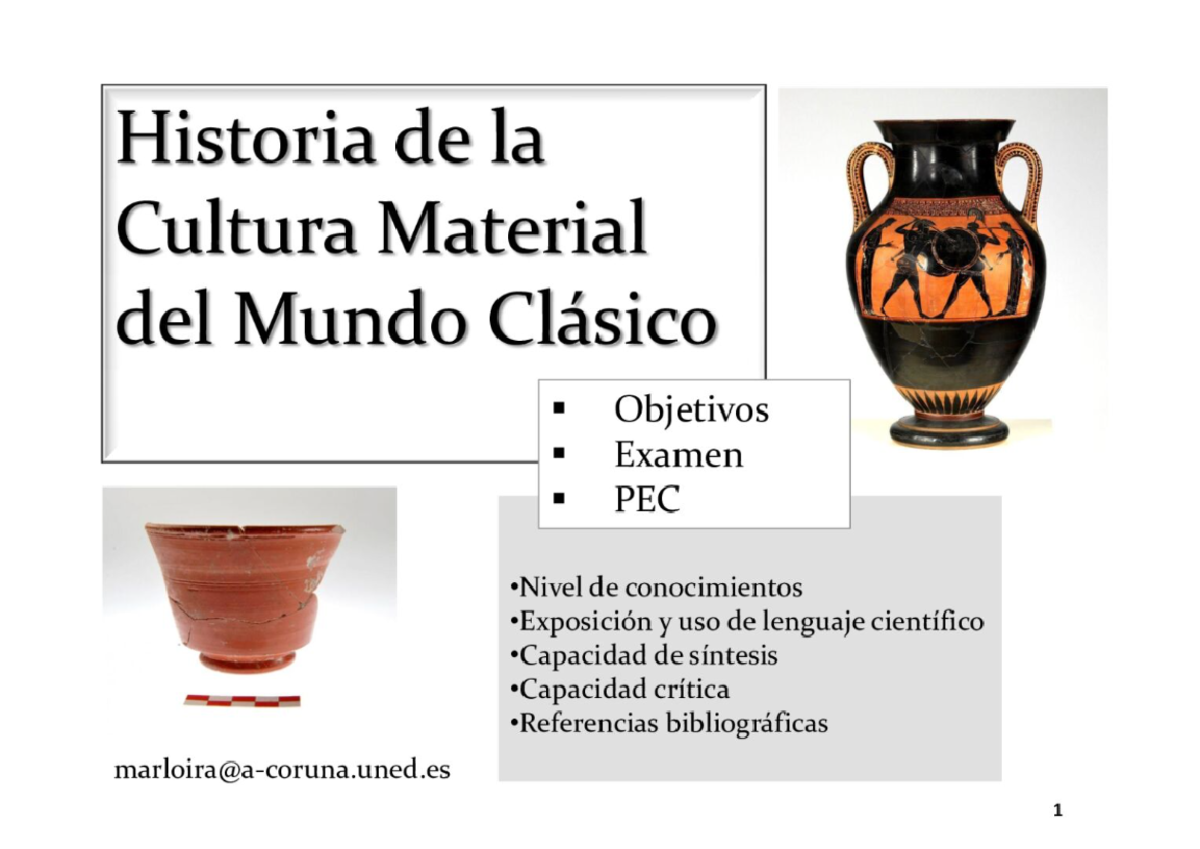 Cl 1 Presentación Cultura minoica - Historia de la Cultura Material del ...