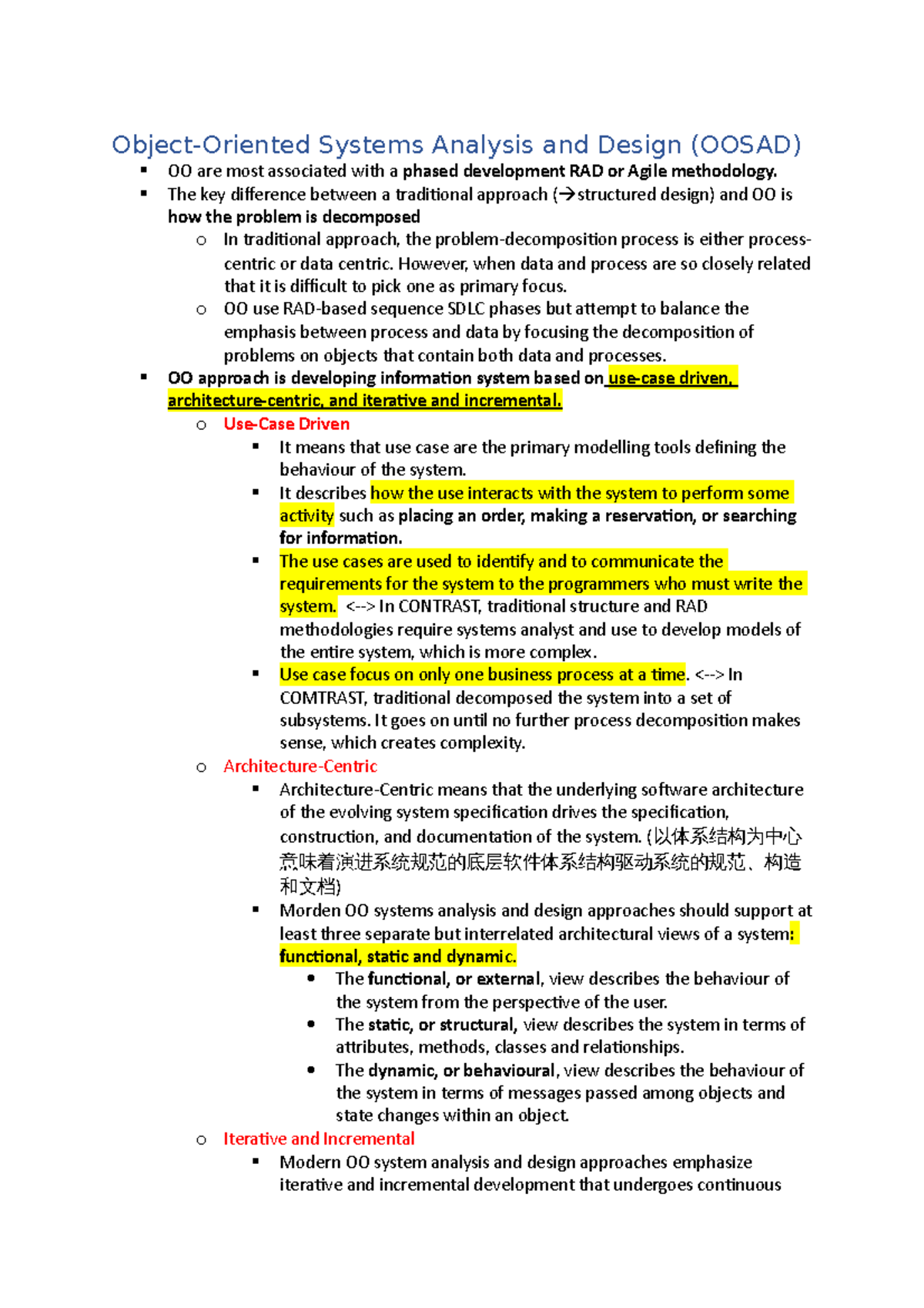 Chapt 1 (pg 23-28) - Object-Oriented Systems Analysis and Design (OOSAD ...