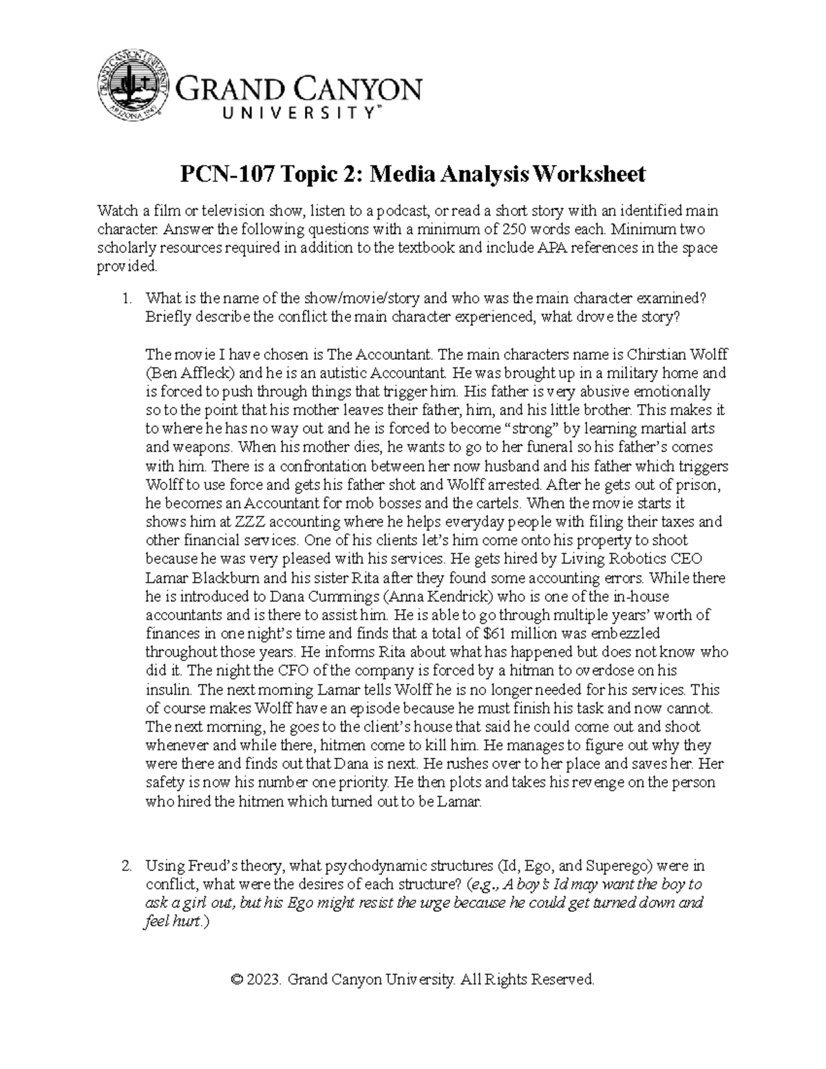 PCN 107 RS T2Media Analysis Worksheet - PCN-107 Topic 2: Media Analysis ...