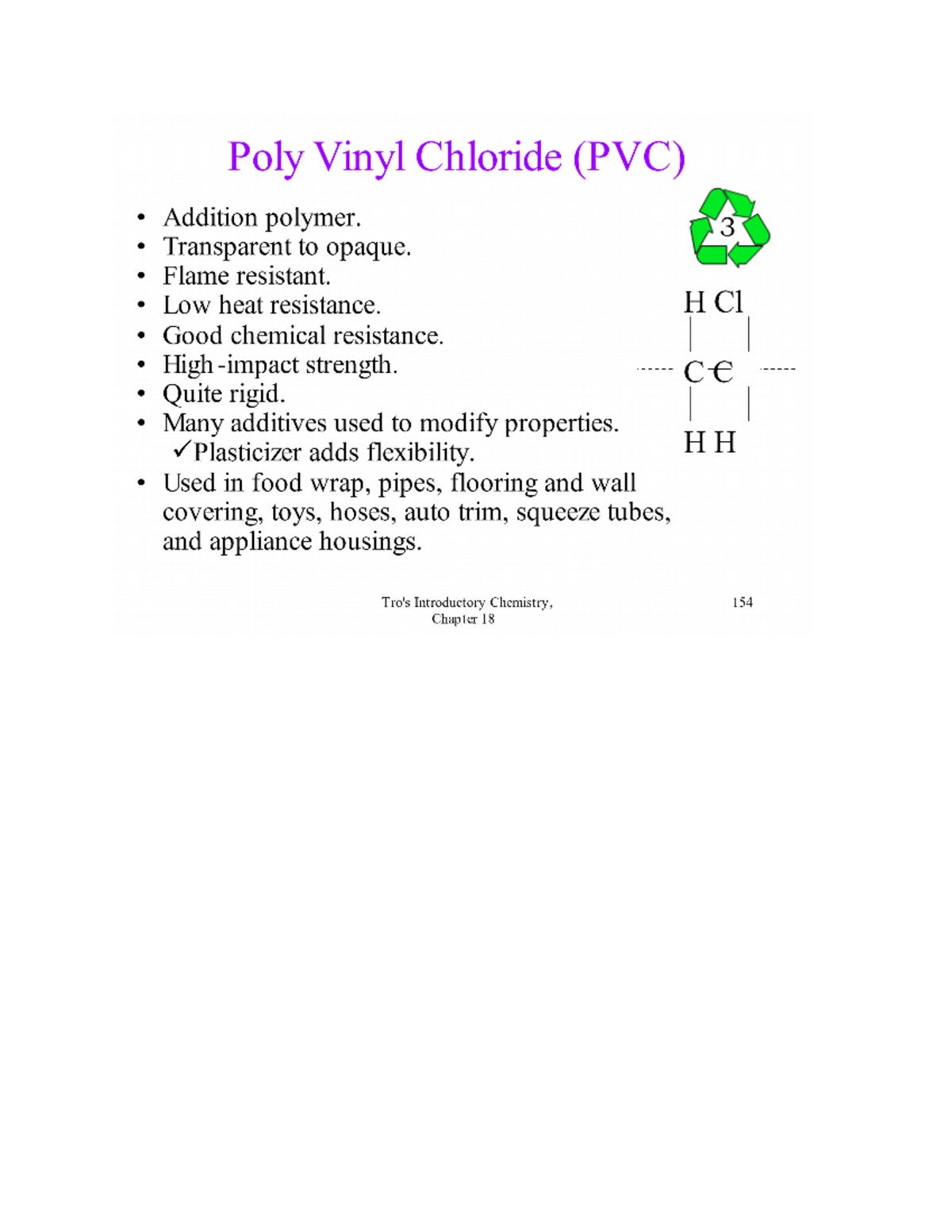 CH.18- POLY Vinyl Chloride - CHM 1020C - Studocu