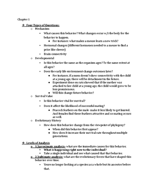 exam 1 lecture notes - 1/19 - Chapter 1: Artificial Selection and ...